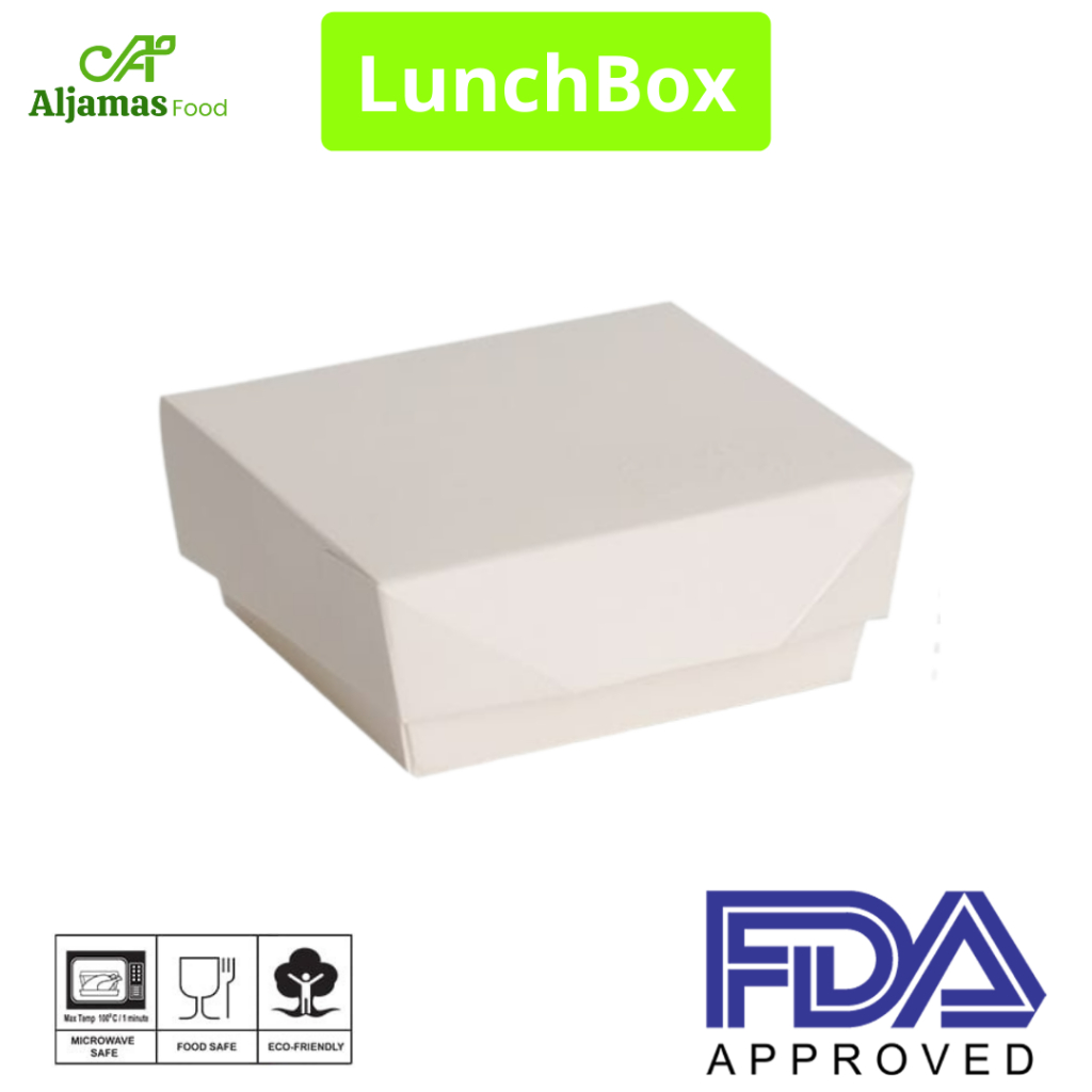 Jual Paper Lunch Box M dan L Laminasi Foodgrade Polos | Shopee Indonesia