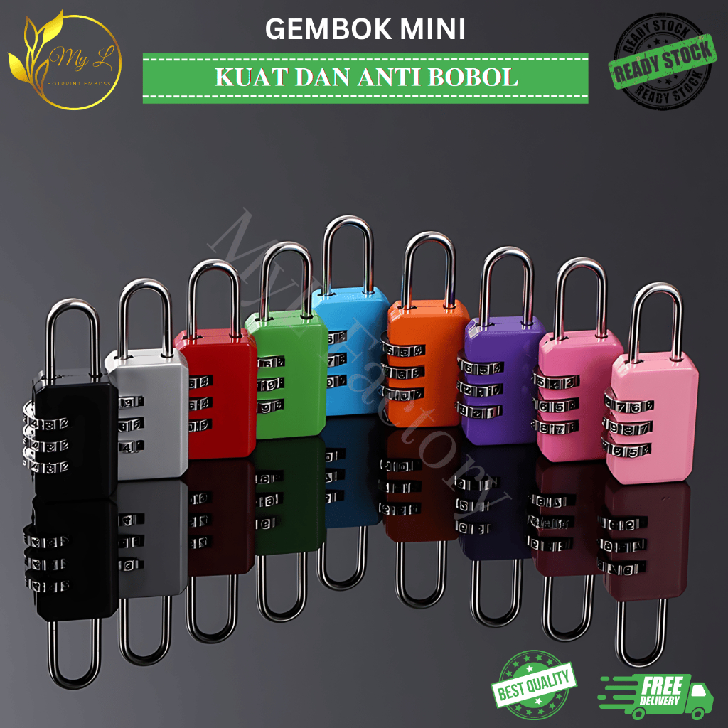 Jual My L Gembok mini besi password untuk Koper & Tas Travel, Pengaman ...