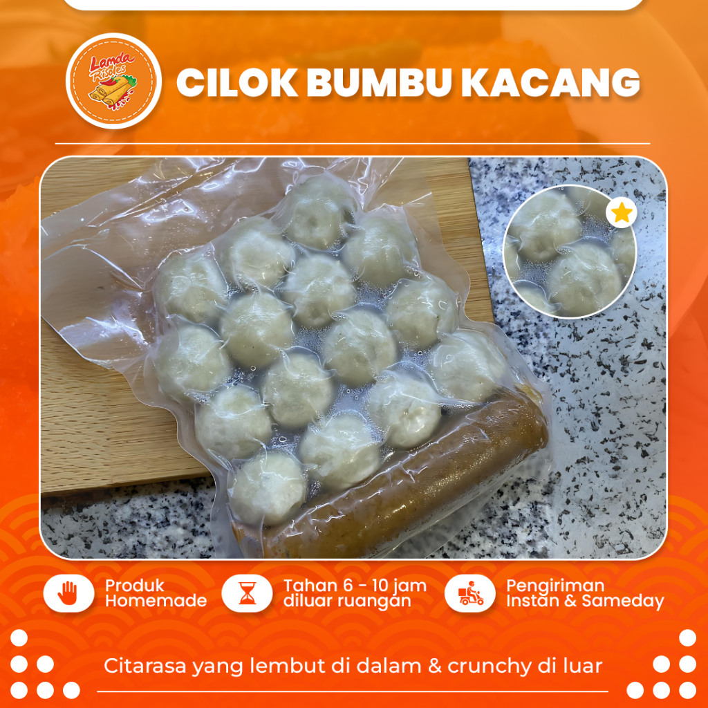 Jual Cilok Original Frozen Food Bumbu Kacang Praktis Enak Homemade ...