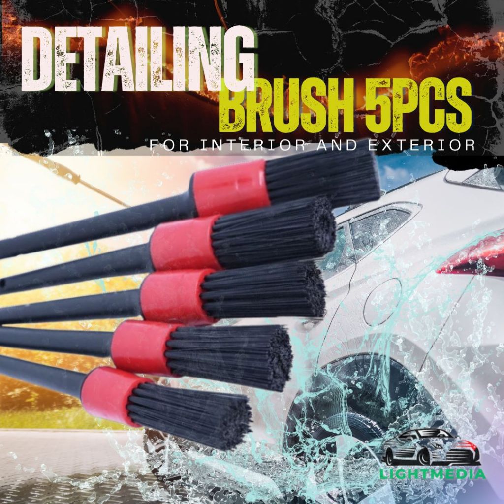 Jual Kuas Detailing 1 set isi 5pcs / Kuas Salon mobil | Shopee Indonesia