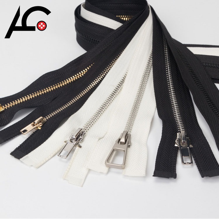 Jual Resleting Jaket Gigi Besi Zipper 40-65 cm 1 Lusin Hitam Putih Biru (12pcs) | Shopee Indonesia