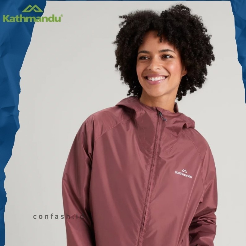 Jual Kathm*ndu Pocket-it Two Layer Rain Jacket Red Earth Original Jaket ...