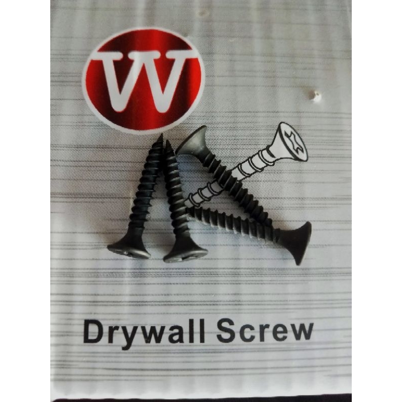 Jual Skrup Drywall W ukuran 6x1, isi 1000pc (box abu), panjang 2,5cm ...