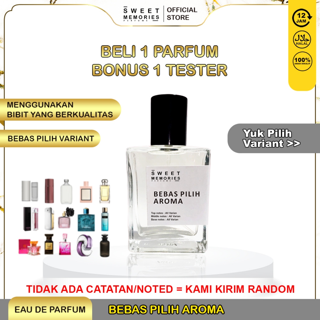 Jual SWEET MEMORIES - Parfum Pria Wanita (VARIAN PREMIUM) (BEBAS PILIH ...