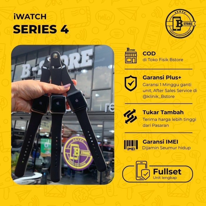 Jual Apple Watch / i Watch / iWatch Series 4 44mm GPS - FULLSET - Cod ...