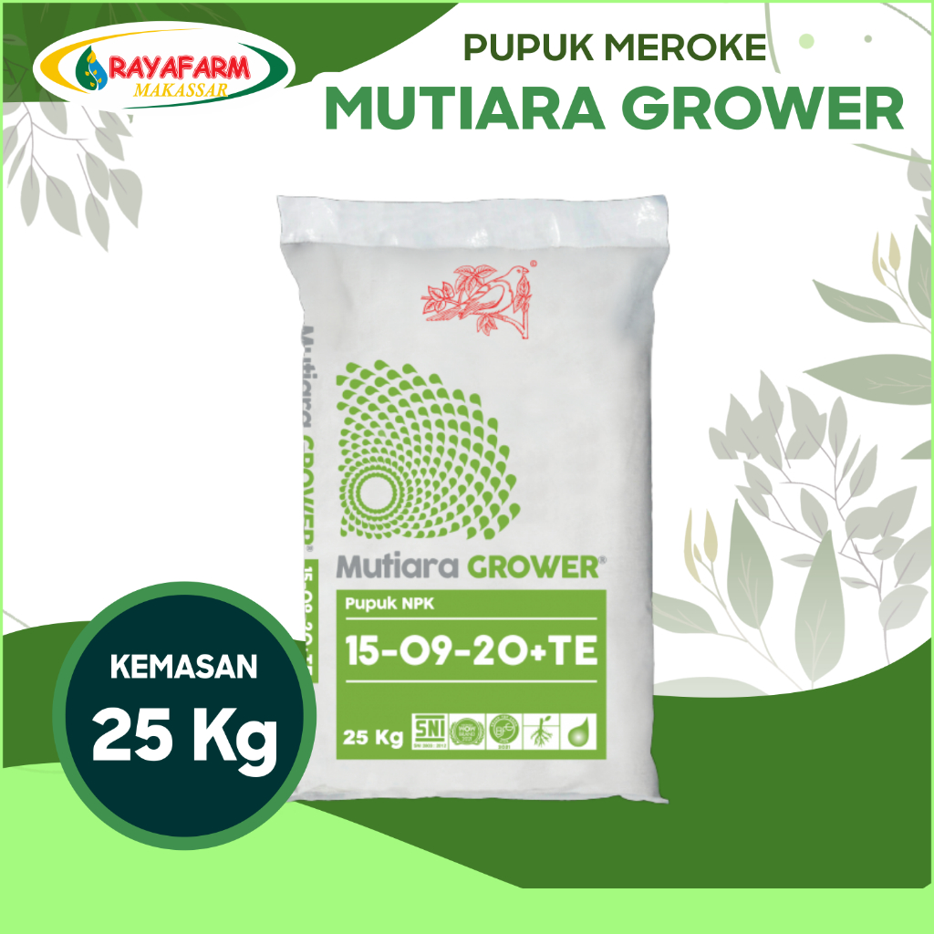 Jual Pupuk NPK Meroke Mutiara Grower Kemasan 25 kg | Shopee Indonesia