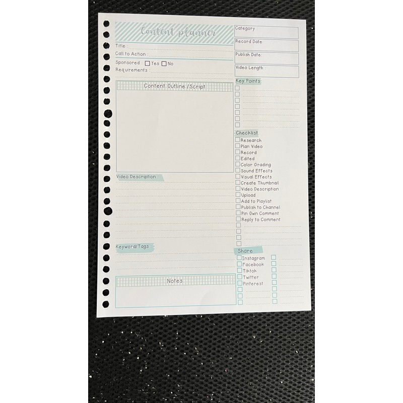 Jual isi binder content planner request by chat | Shopee Indonesia