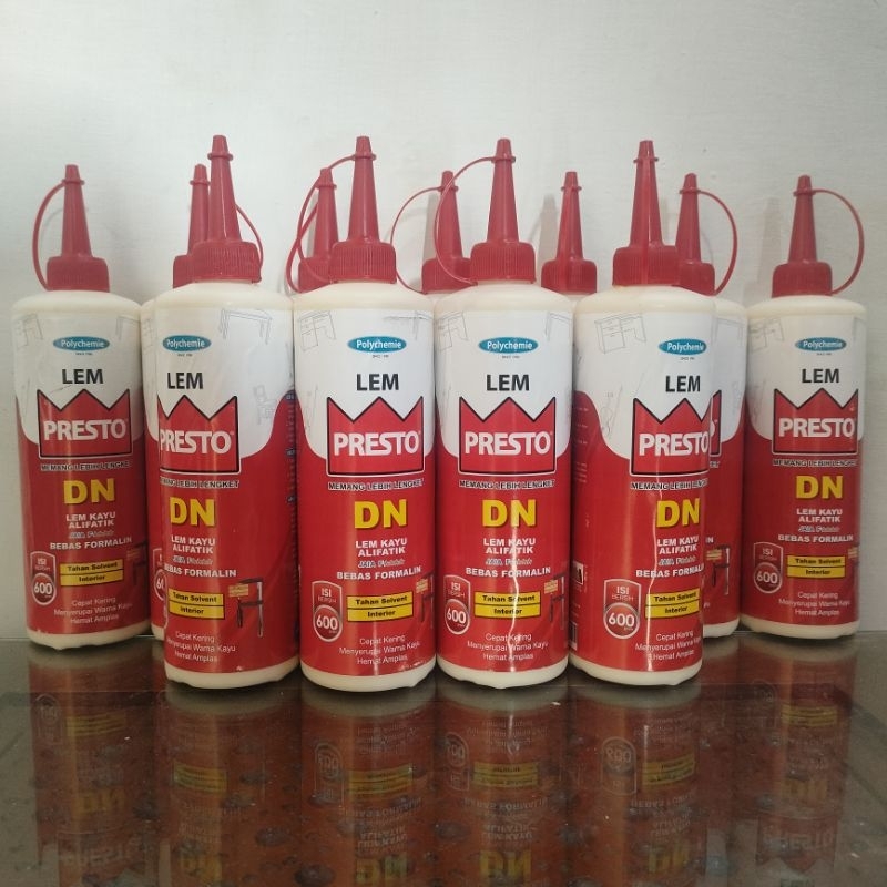 Jual Lem kayu PRESTO DN ALIFATIK putih 600 gr ( Merah )/lem serbaguna ...