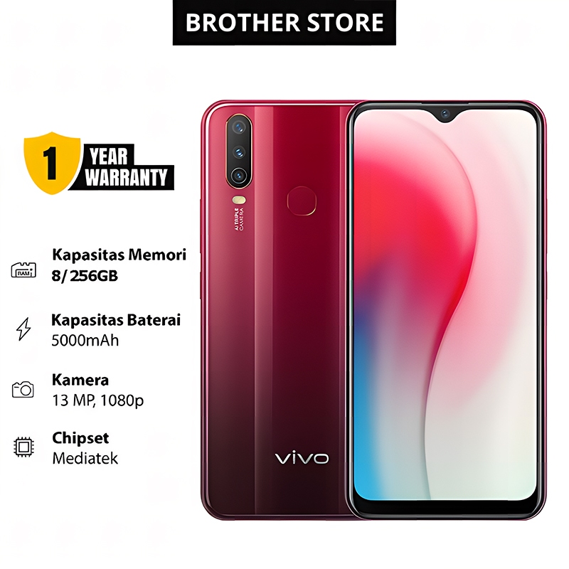 Jual VIVO Y17 RAM 8GB/256GB Smartphone Fullset Garansi 1 TAHUN | Shopee Indonesia