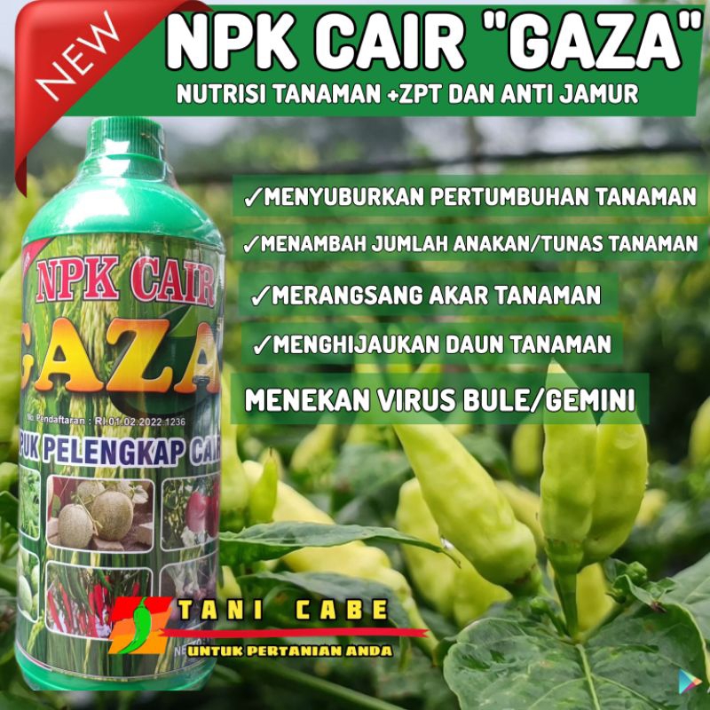 Jual NPK CAIR GAZA PUPUK CAIR 1 LITER | Shopee Indonesia