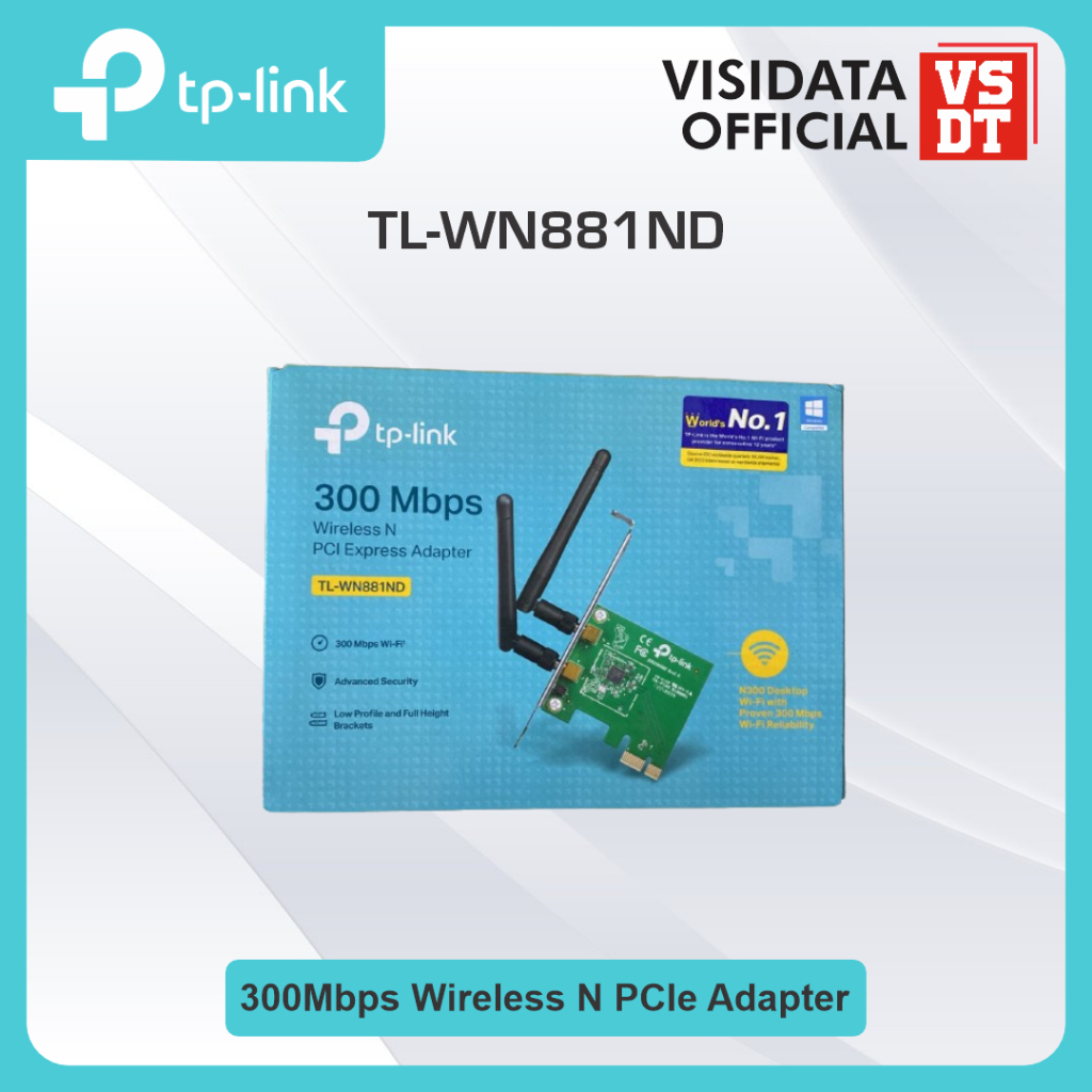 Jual TP-LINK TL-WN881ND 300Mbps Wireless N PCI Express Adapter tplink - Garansi resmi | Shopee ...