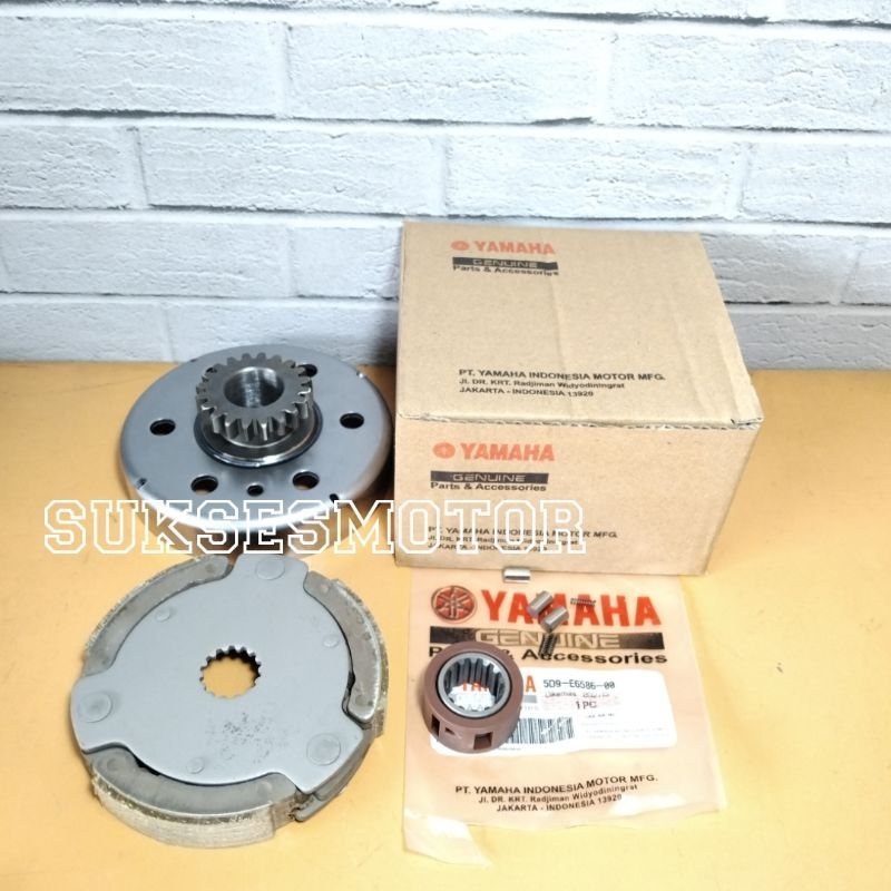 Jual (paket promo) mangkok ganda lonceng 20t + kampas otomatis assy + cage bentengan kopling set ...