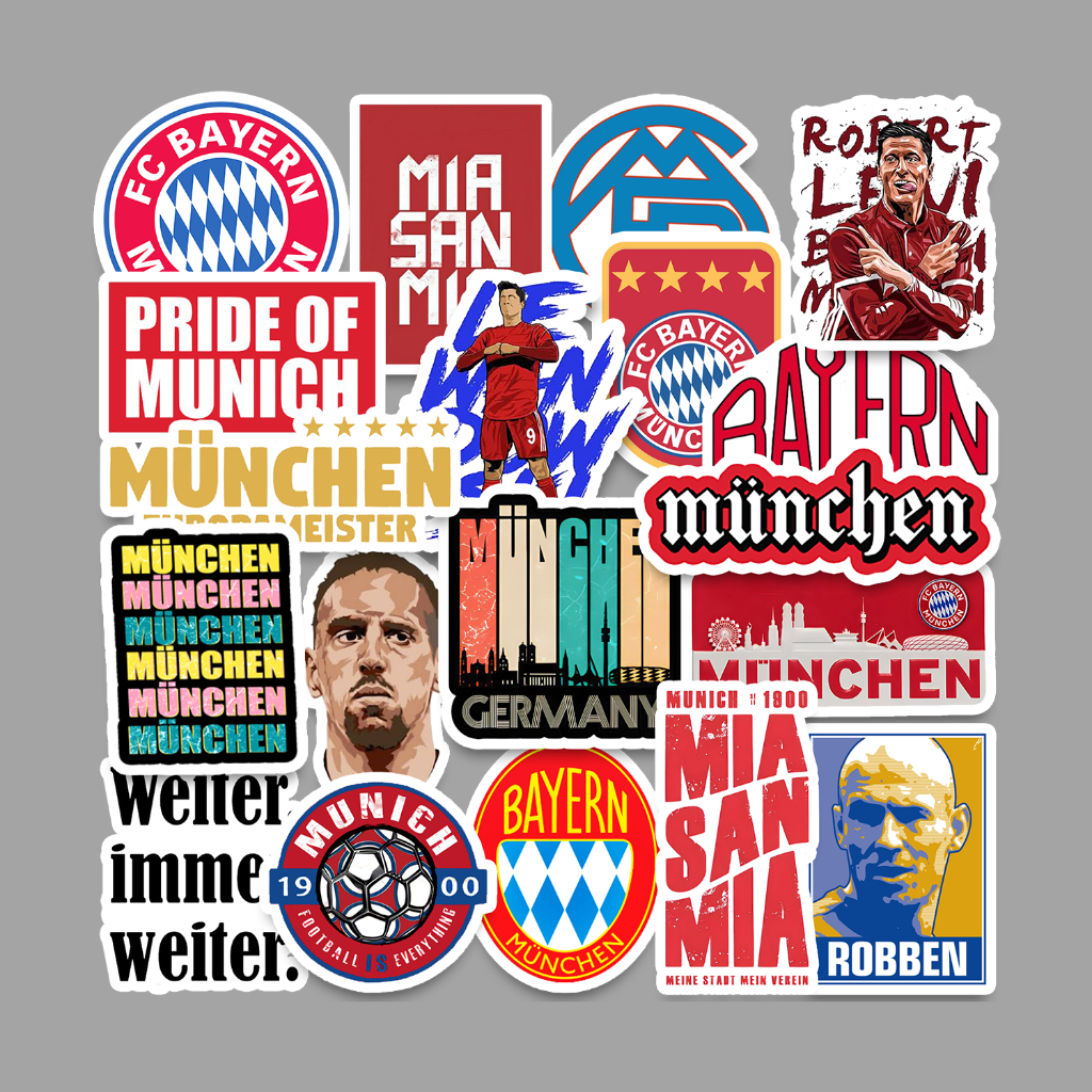 Jual STICKER PACK - FC BAYERN MUNCHEN | STICKER KOPER STICKER TUMBLER ...