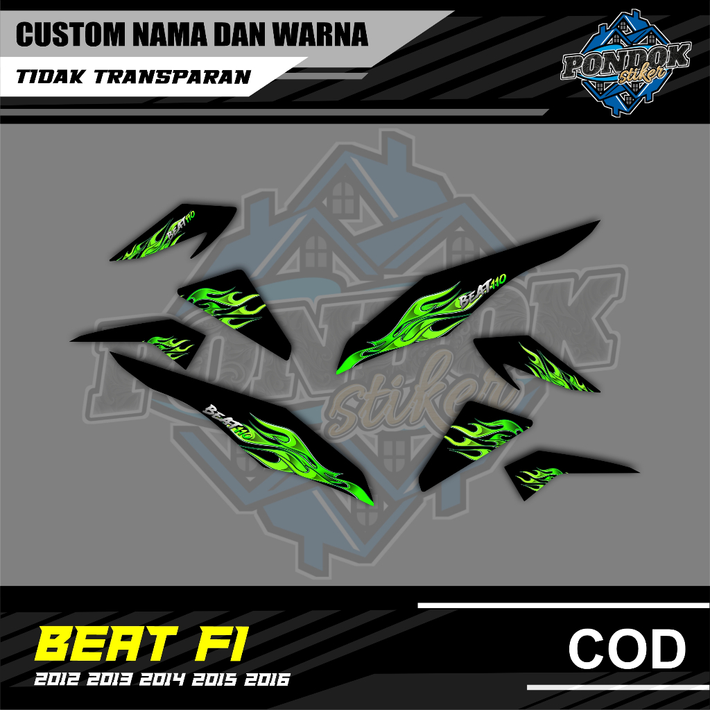 Jual STRIPPING KEREN MOTOR HONDA BEAT FI 2012 2013 2014 2015 2016 API ...