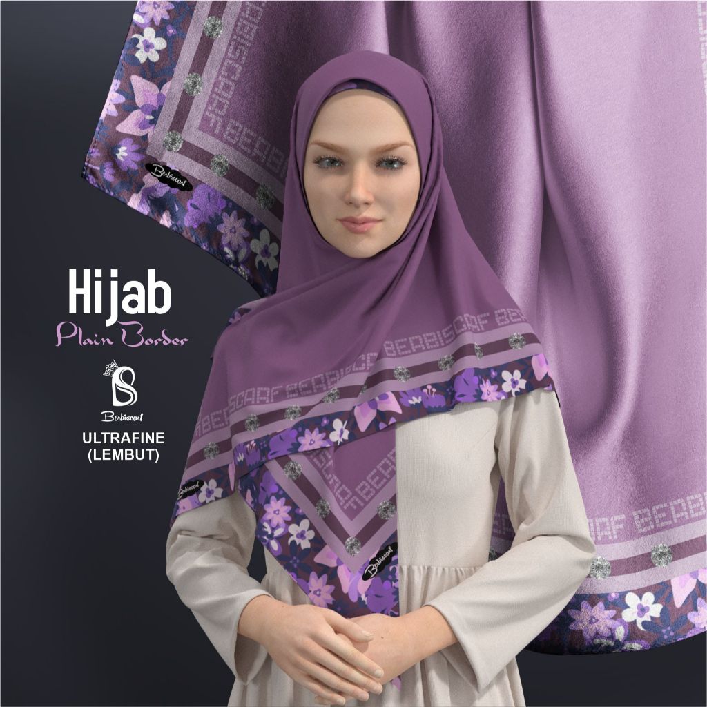 Jual Jilban Motif - kerudung voal ultrafine printing simple floral ...