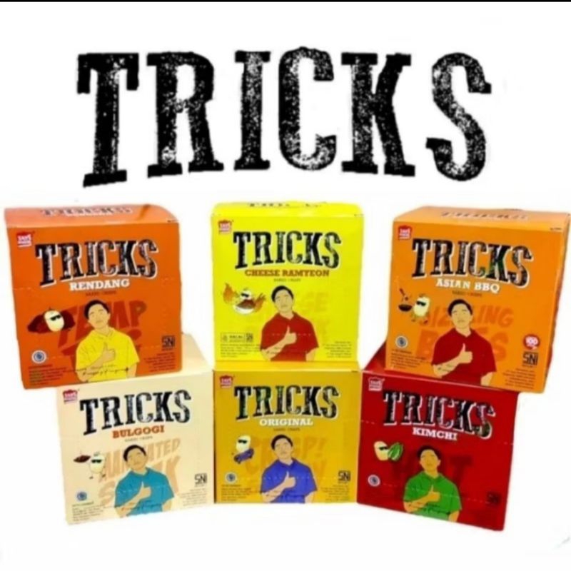 Jual Tricks Biskuit kentang 4X15gr potato baked chips | Shopee Indonesia