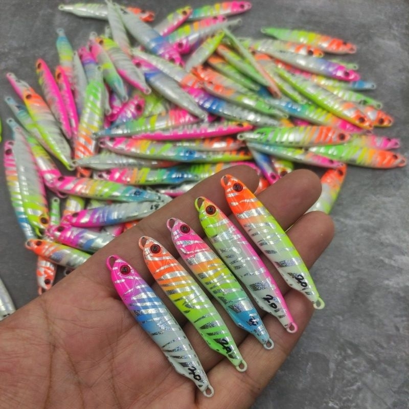 Jual Metal Jig Duo Slim 10,15,20 Gram Full GID Dan Hologram Zebra | Shopee Indonesia