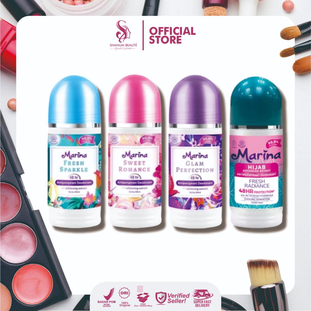 Jual Marina Antiperspirant Deodorant | Sweet Romance | Fresh Sparkle ...