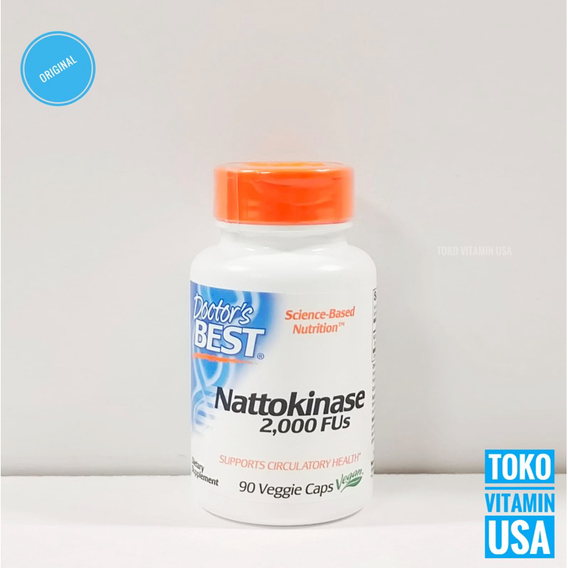 Jual Doctors Best Nattokinase 2000 Fus isi 90 Veg Caps | Shopee Indonesia