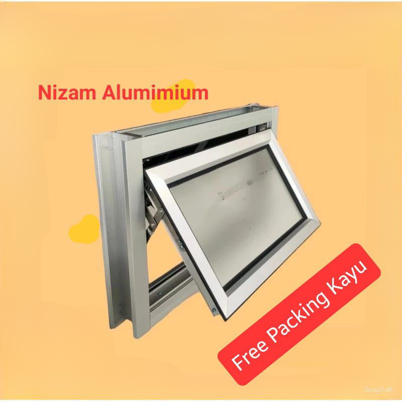 Jual Jendela Boven Aluminium 40 x 60 FREE Packing Kayu | Shopee Indonesia