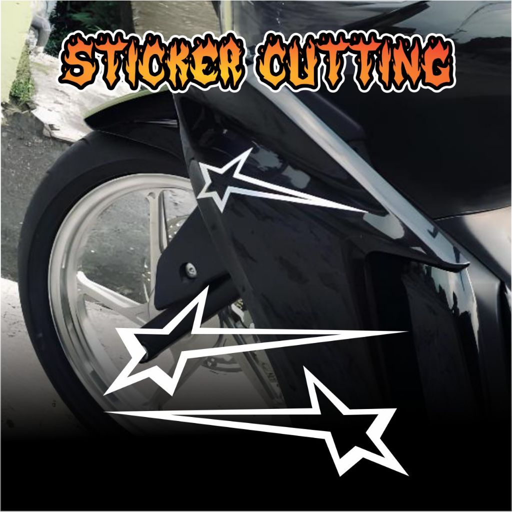 Jual Sticker Motor - Sticker cutting variasi BINTANG LANCIP aerox vario ...