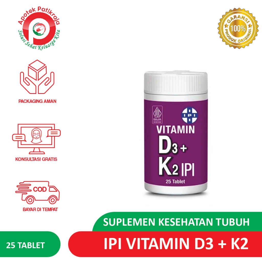Jual IPI VITAMIN D3 + K2 TABLET | Shopee Indonesia
