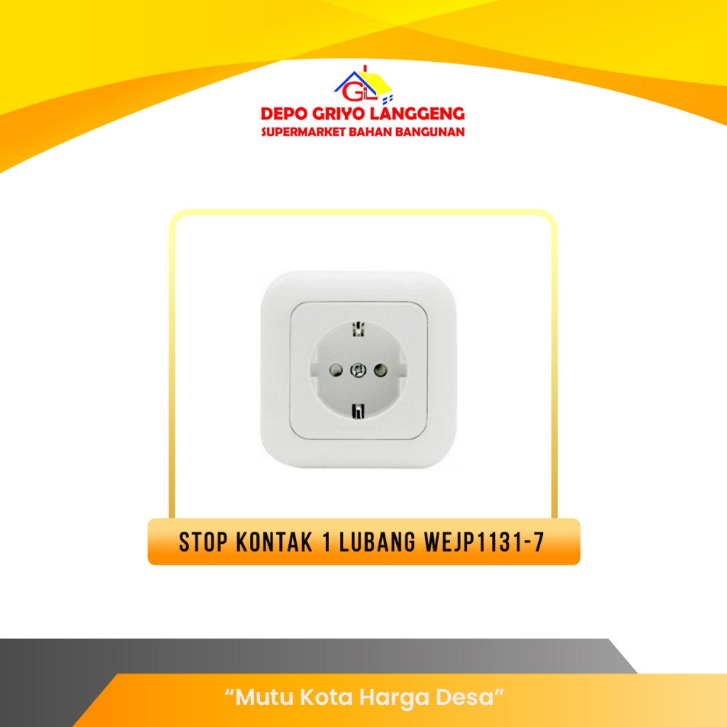 Jual STOP KONTAK 1 LUBANG WEJP1131-7 | Shopee Indonesia