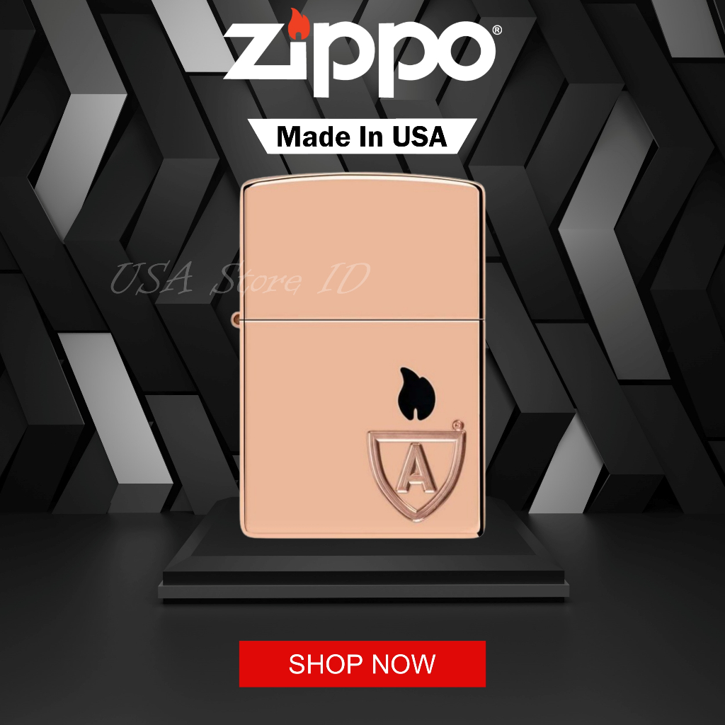 Jual Korek Api Zippo Armor Solid Copper With Logo 46171 Original Made In USA | Shopee Indonesia