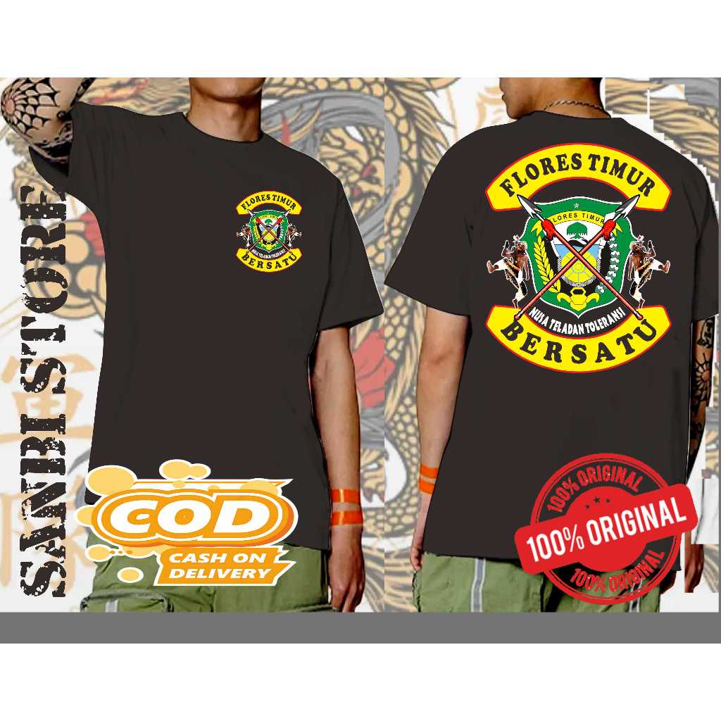 Jual KAOS FLORES TIMUR BERSATU SOLIDARITAS FLORES NTT | Shopee Indonesia