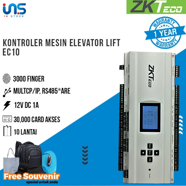 Jual Elevator Kontroler Mesin Akses Kontrol Lift ZKTECO EC10 SENSOR ...