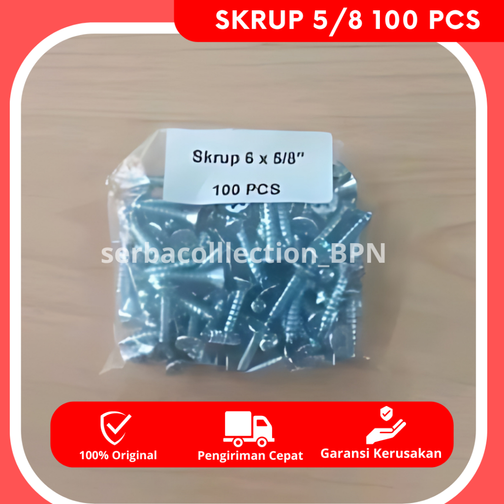 Jual Skrup 5/8 Baja Persisi / Skrup WPC Panel & Wallboard / Tahan Kuat ...