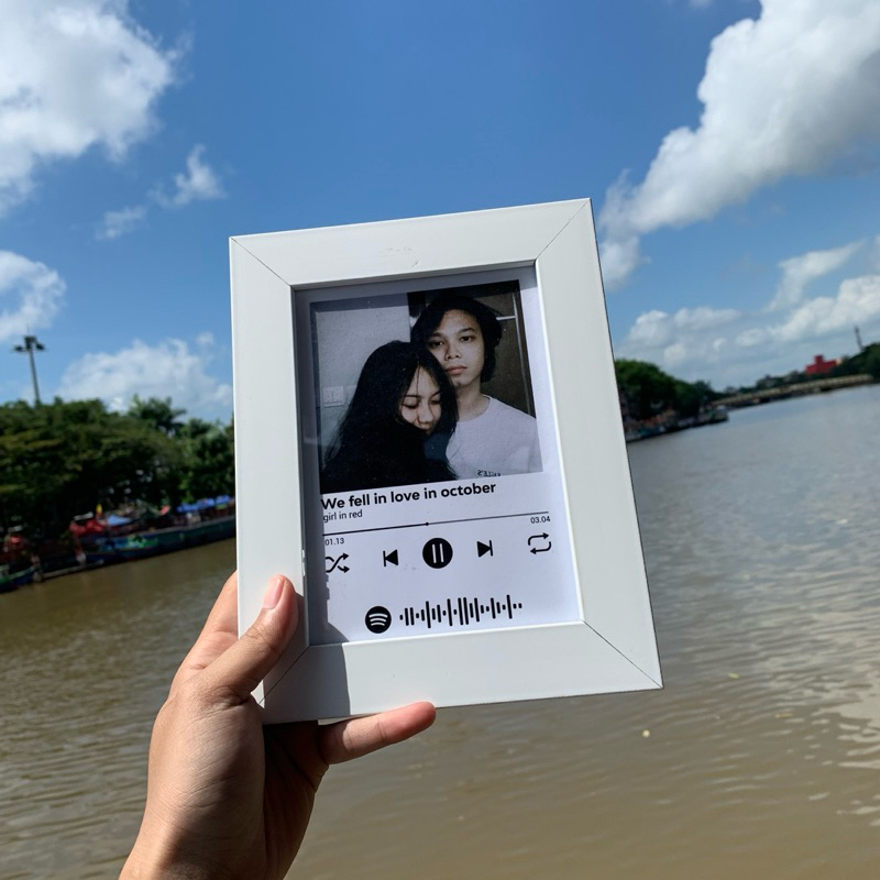 Jual CUSTOM PIGURA SPOTIFY | Bingkai Foto Frame 5r | Kado Ulang Tahun ...