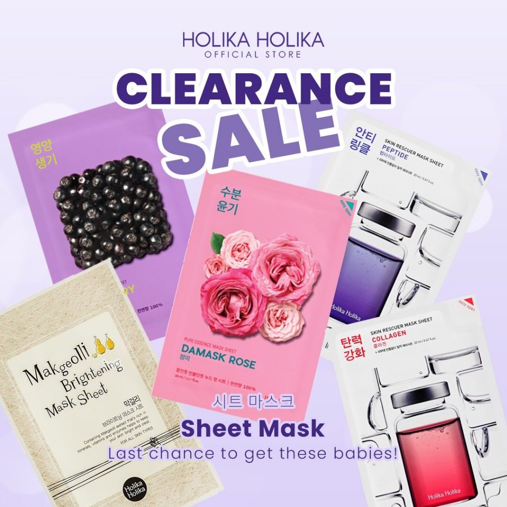 Jual CLEARANCE SALE Holika Holika Mask Sheet (Masker Wajah, Tangan ...