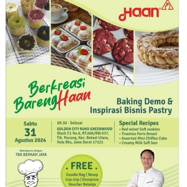 Jual Demo Baking Kue / Tiket Belajar Bikin Kue / Demo Masak ( Area ...