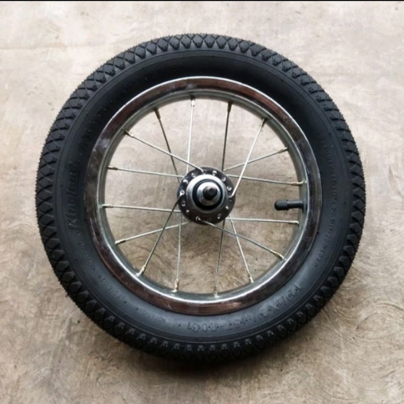 Jual Velg sepeda ukuran 12 inc bagian depan bahan besi kuat tebal ...