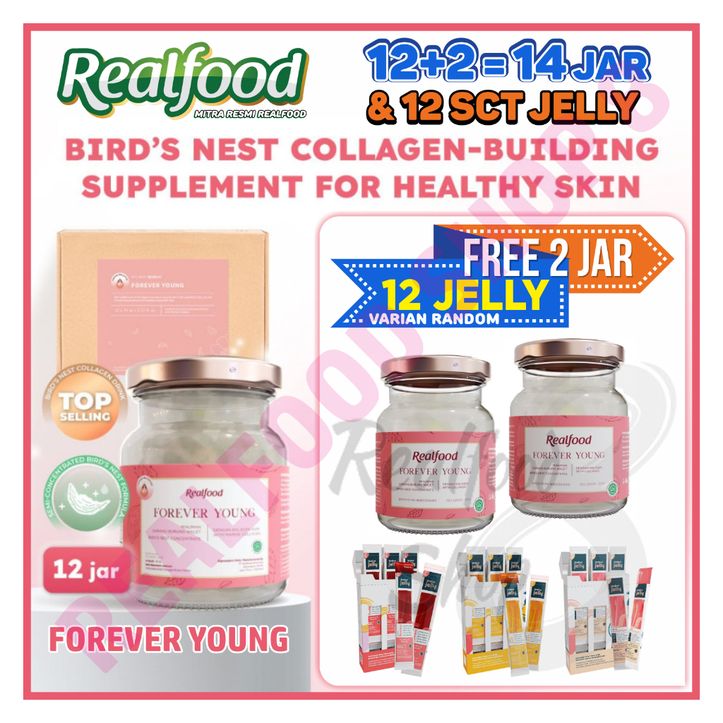 Jual Realfood Forever Young BirdNest Collagen Drink Sarang Burung Walet ...