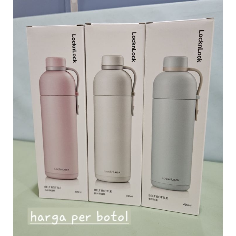 Jual LOCKNLOCK LOCK&LOCK Lock & Lock Belt Bottle tumbler 490ml | Shopee ...