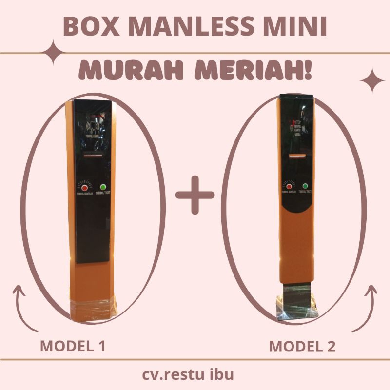 Jual BOX MANLESS MINI/BOX TICKET MINI/BOX DISPENSER | Shopee Indonesia