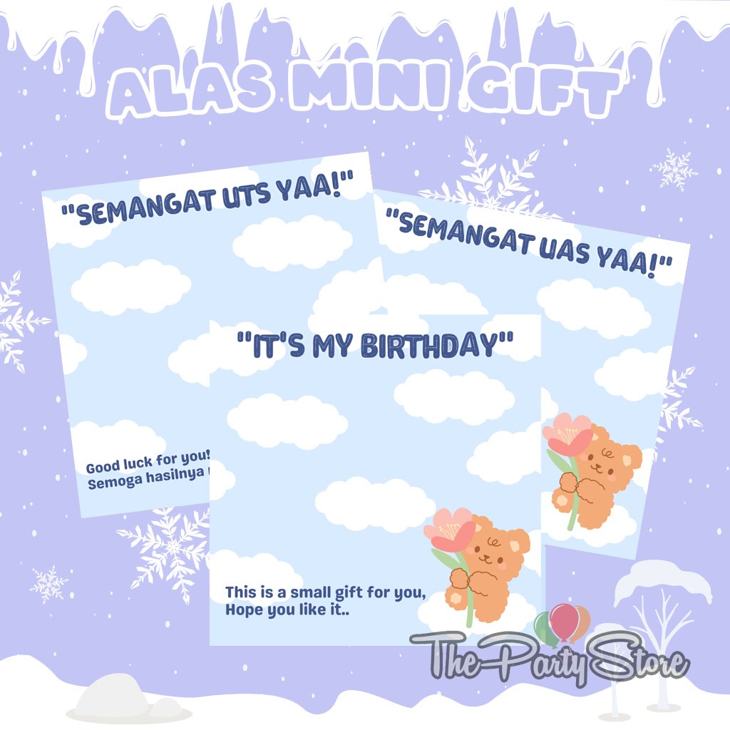 Jual Alas Kertas Mini Gift | Free Plastik & Bisa Pake Desain Sendiri ...