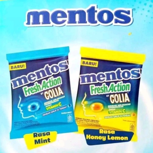 Jual PERMEN MENTOS GOLIA FRESH ACTION 105GR 1 BEG ISI 42 BUTIR | Shopee ...