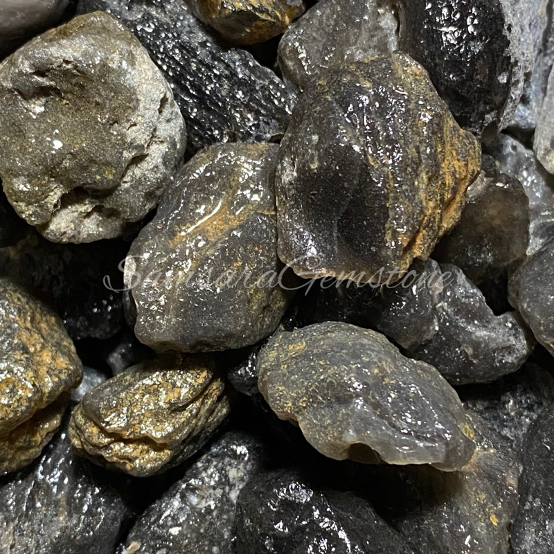 Jual bahan batu meteor agni manite / natural bahan batu akik ...