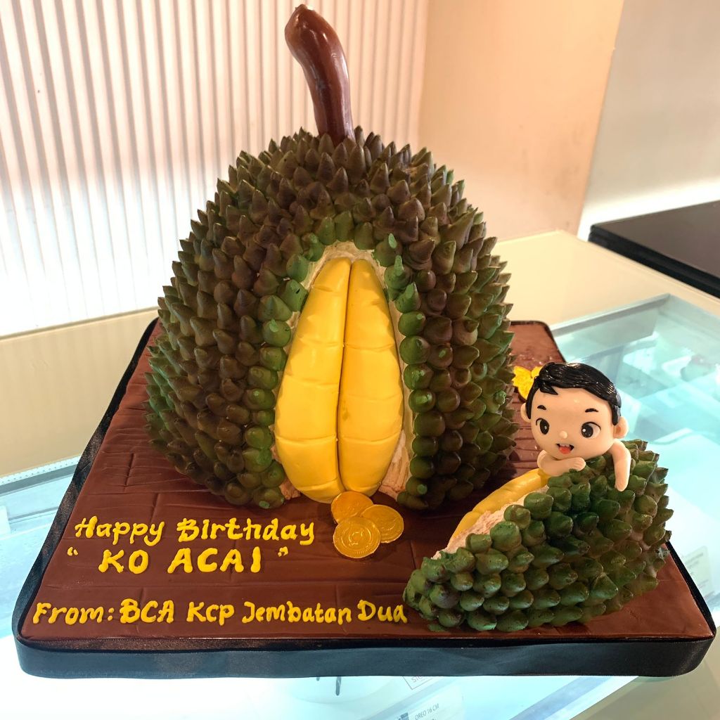 Jual Kue Ulang Tahun/Birthday Cake/Kue Ultah Tema Durian/Kue Birthday Jakarta | Shopee Indonesia