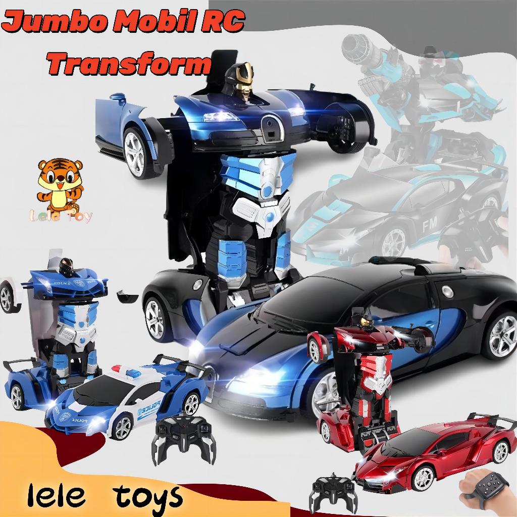 Jual Lele Toys 1:14 Ukuran ekstra besar Rc Mobil Remote 2in1 Deformasi ...