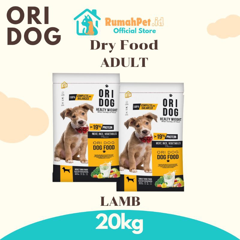 Jual Ori Dog Dry Food Adult Lamb 20kg Ori Dog Makanan Anjing Dewasa ...