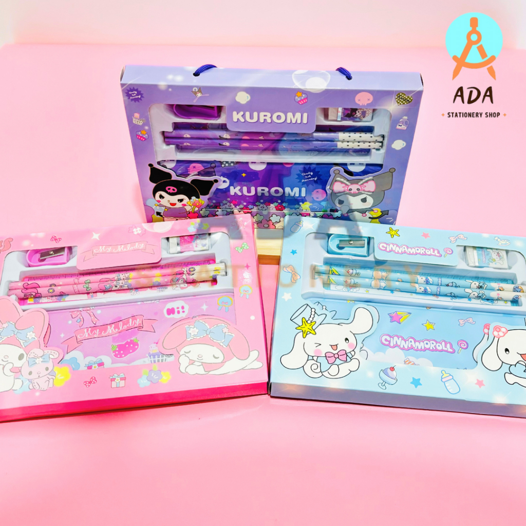 Jual STUDY SET 107 SANRIO / STATIONERY SET/ ALAT TULIS SET/ ALAT TULIS ...