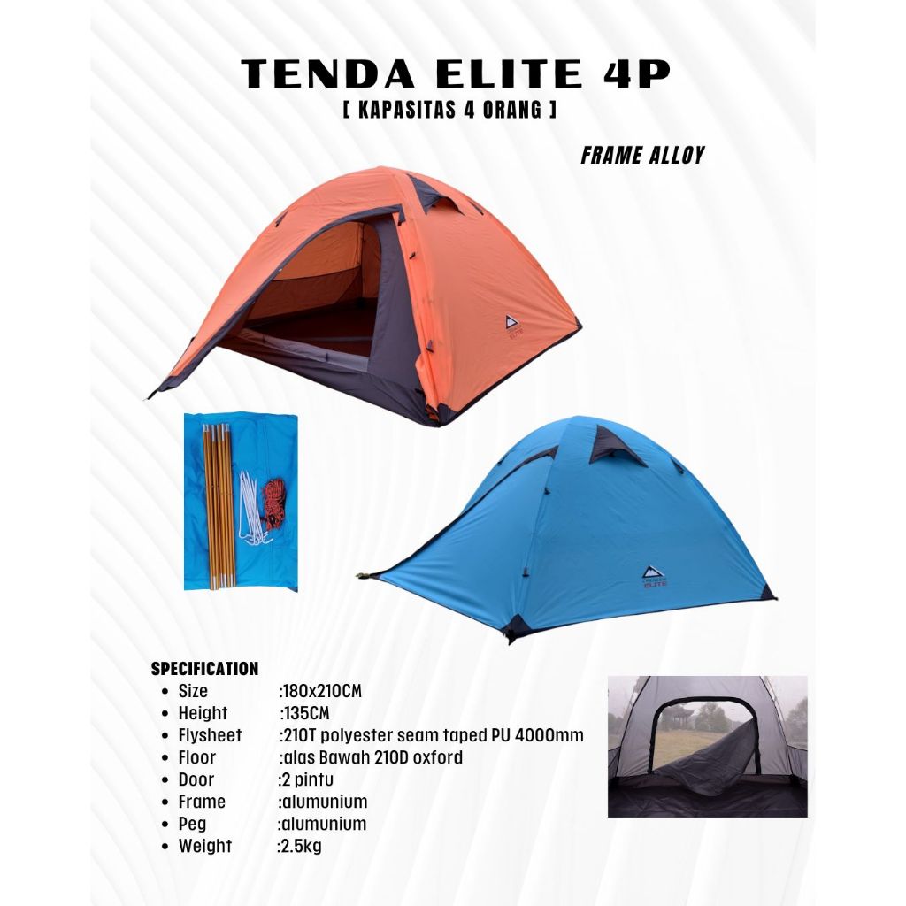 Jual TENDA CAMPING | TENDA | LWY ELITE 4P FRAME ALLOY | GREAT OUTDOOR ...