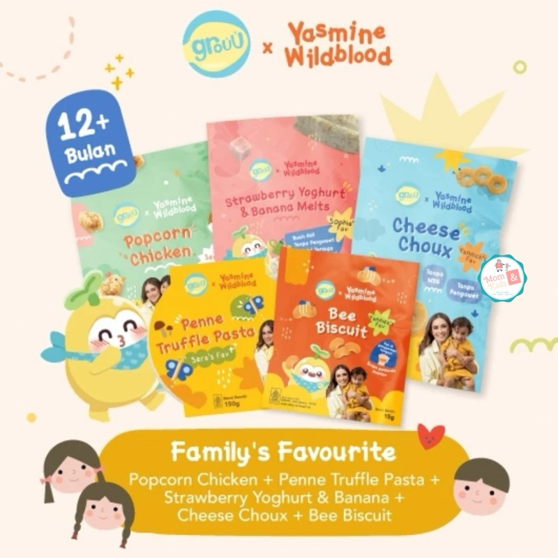 Jual GROUU x Yasmine Snack & Ready To Cook MPASI Bayi & Balita | Bee ...