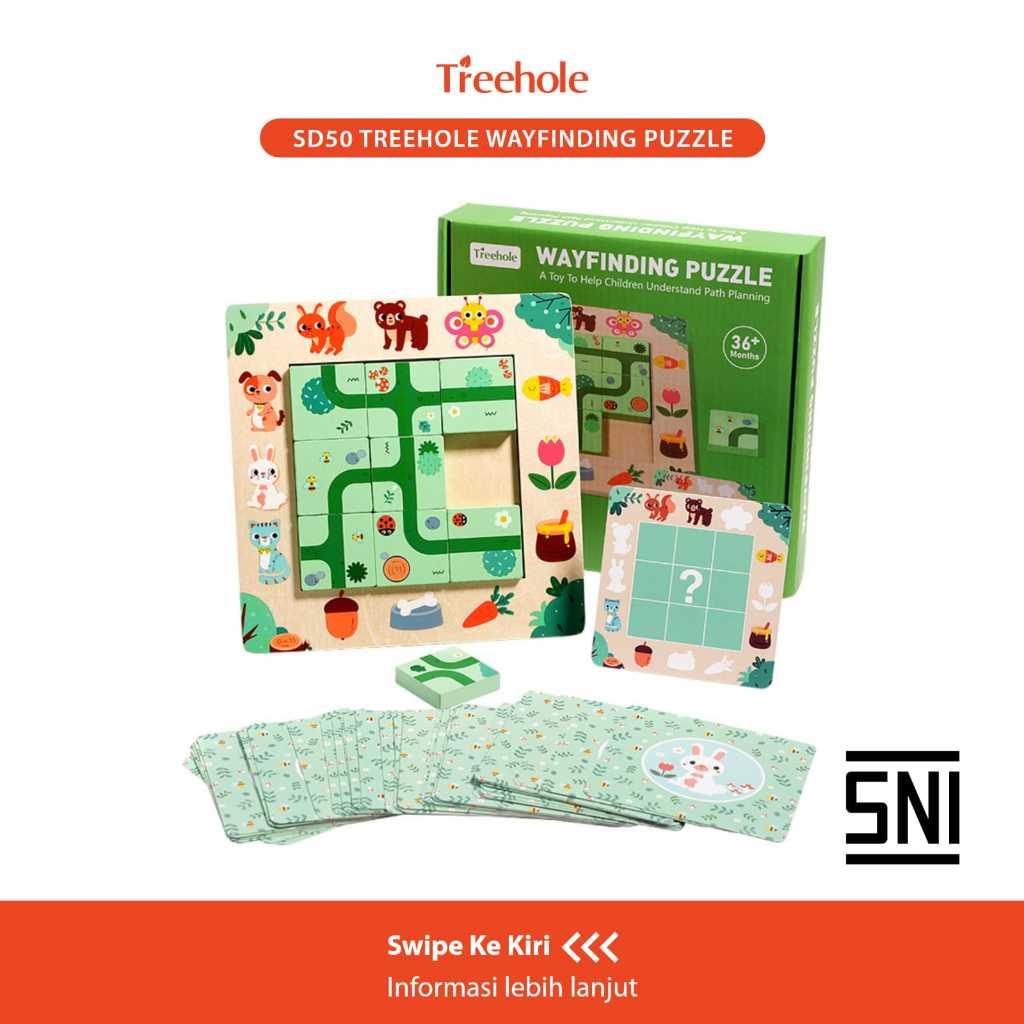 Jual Beringin Toys - Treehole Wayfinding Puzzle / Mainan Montessori ...