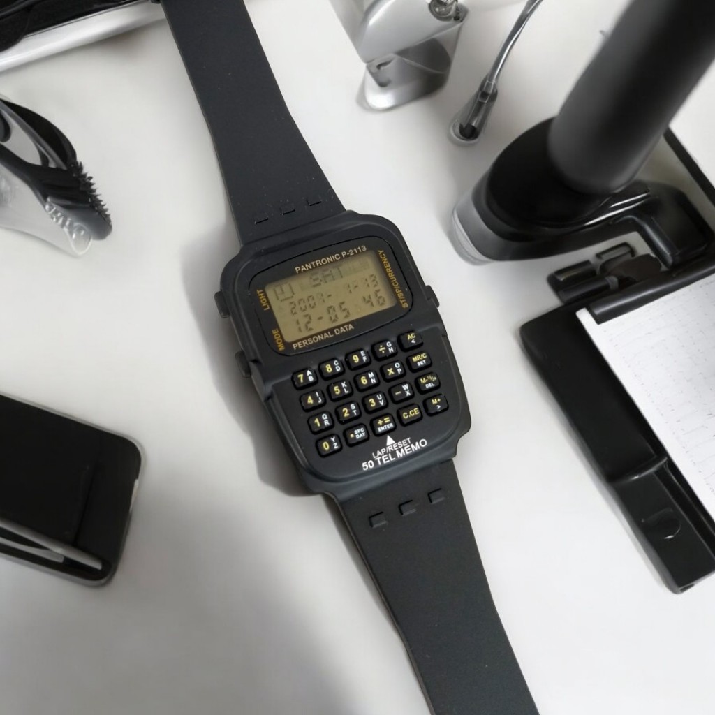 Jual Jam Tangan Kalkulator Digital World Time Pantronic P2113 Warna ...