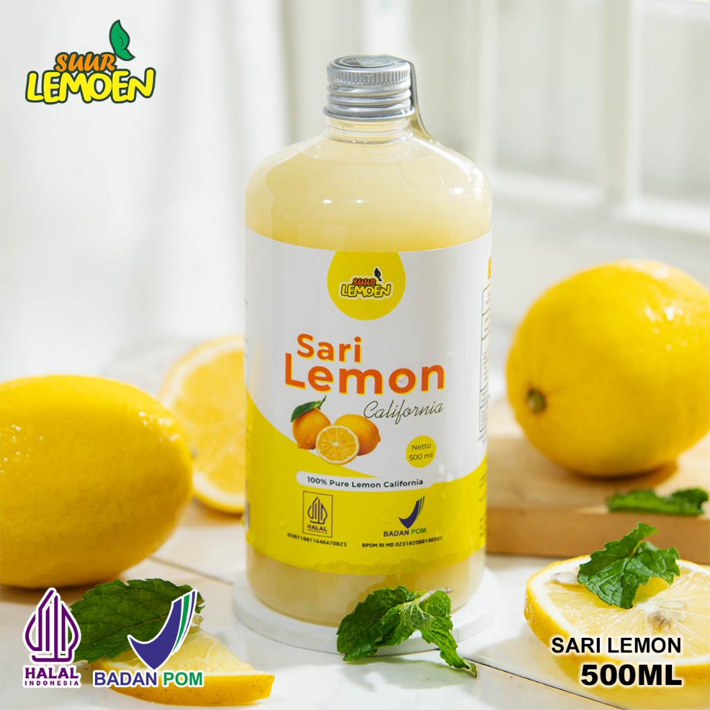 Jual Suur Lemoen Sari Lemon California 250ml - 500ml Murni Asli 100% ...